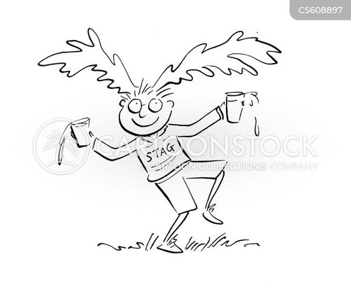 Stag Cartoons and Comics - funny pictures from CartoonStock