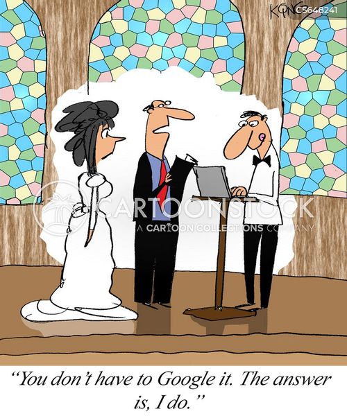 Digital Age Marriage Cartoons and Comics - funny pictures from CartoonStock