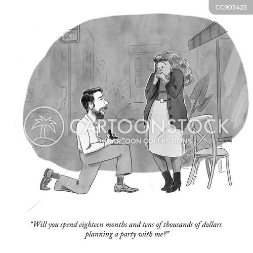 Rooftop Proposal Cartoons and Comics - funny pictures from CartoonStock