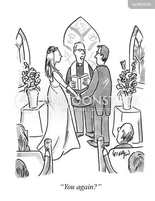Remarriage Cartoons and Comics - funny pictures from CartoonStock