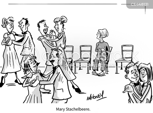 Cartoons und Karikaturen mit Einsame Gestalt