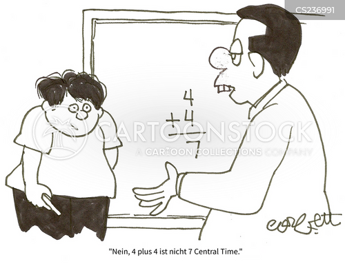 Cartoons und Karikaturen mit Einfache Mathematik