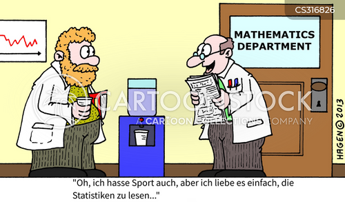 Cartoons und Karikaturen mit Statistiken