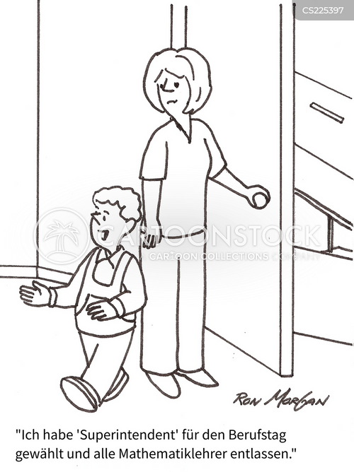 Cartoons und Karikaturen mit Berufstag