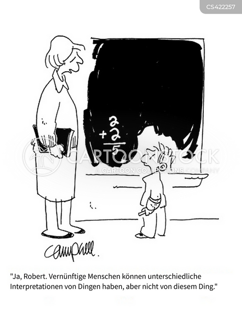 Cartoons und Karikaturen mit Mathe-unterricht