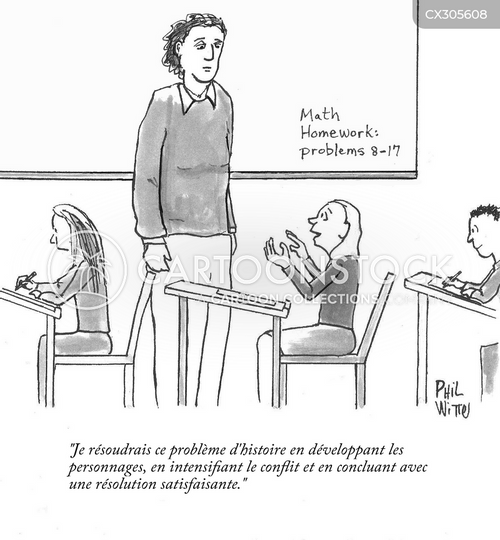 Dessins humoristique et caricaturés avec Prof De Maths