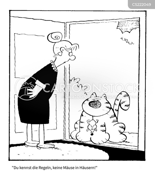Cartoons und Karikaturen mit Katzenregeln