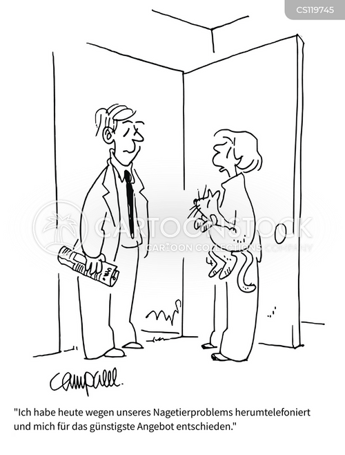 Cartoons und Karikaturen mit Nagetierbefall