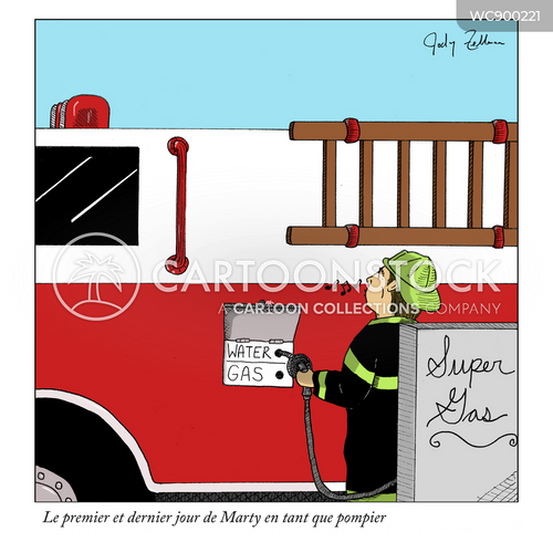 Dessins humoristique et caricaturés avec Pompiers