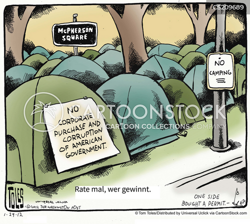 Cartoons und Karikaturen mit Occupy Washington