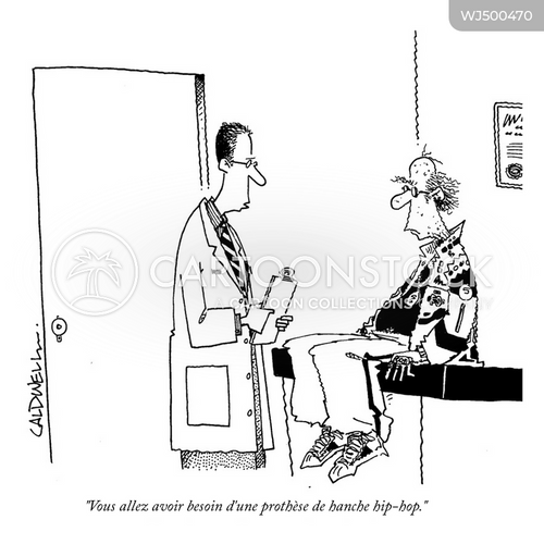 Dessins humoristique et caricaturés avec Prothèses De Hanche
