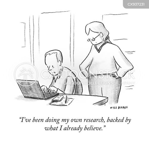 Confirmation Bias Cartoons and Comics - funny pictures from CartoonStock