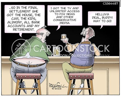 Alimony Payment Cartoons and Comics - funny pictures from CartoonStock