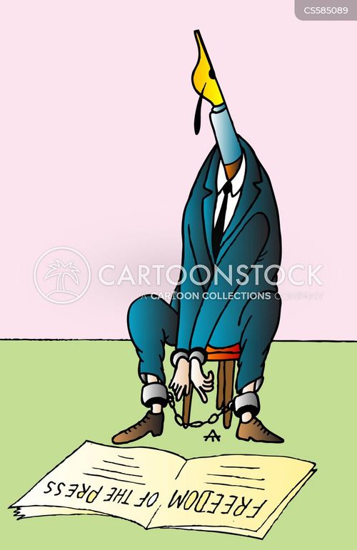 Freedom Of The Media Cartoons and Comics - funny pictures from CartoonStock