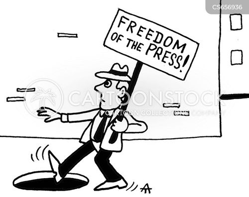 Freedom Of The Press Cartoons and Comics - funny pictures from CartoonStock