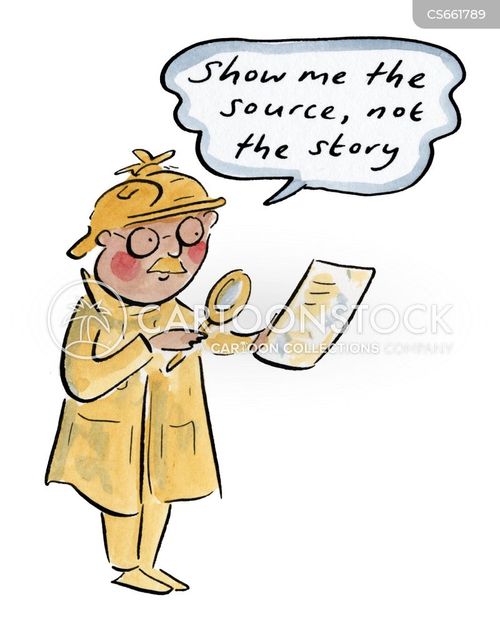Source Verification Cartoons and Comics - funny pictures from CartoonStock