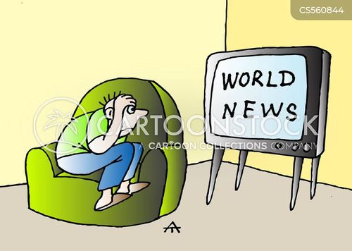 Reporting News Cartoons and Comics - funny pictures from CartoonStock