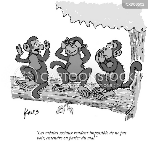 Dessins humoristique et caricaturés avec Ne Rien Voir De Mal