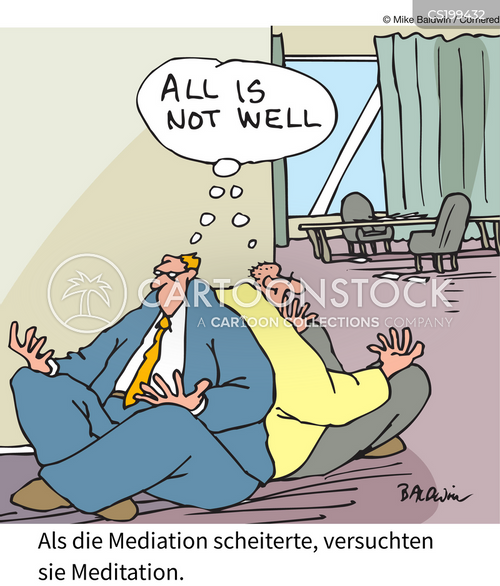 Cartoons und Karikaturen mit Mediationstechniken
