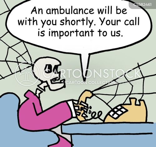 Ambulance Responses Cartoons and Comics - funny pictures from CartoonStock