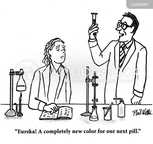 Excited Scientist Cartoons and Comics - funny pictures from CartoonStock