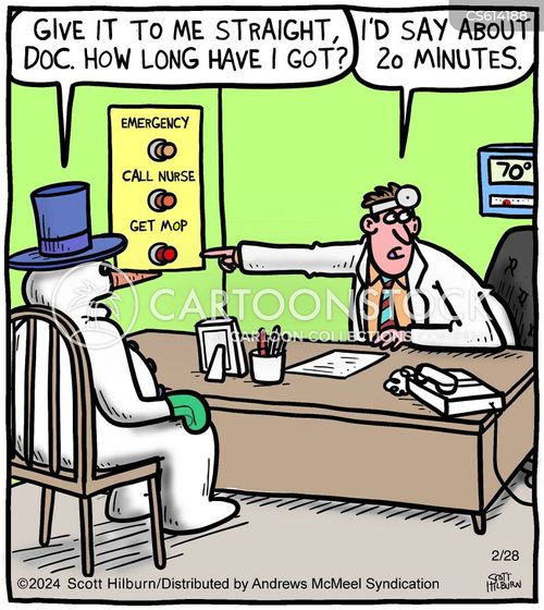 Snowman Physician Cartoons and Comics - funny pictures from CartoonStock