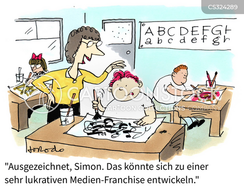 Kunstlehrer Cartoon