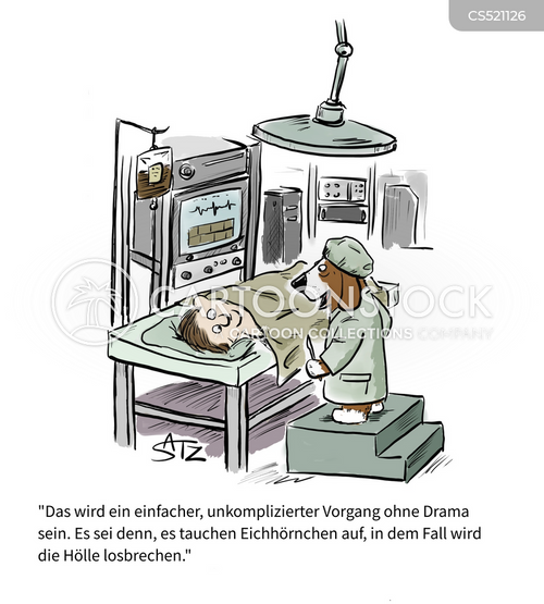 Cartoons und Karikaturen mit Chirurgiehumor