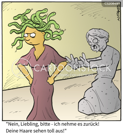 Cartoons und Karikaturen mit Monster-transformation