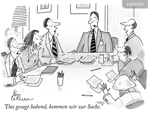 Cartoons und Karikaturen mit Kommen Wir Zur Sache