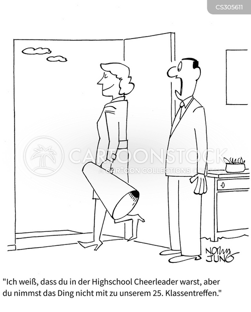 Cartoons und Karikaturen mit Klassentreffen