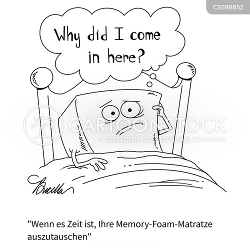 Cartoons und Karikaturen mit Memory-foam