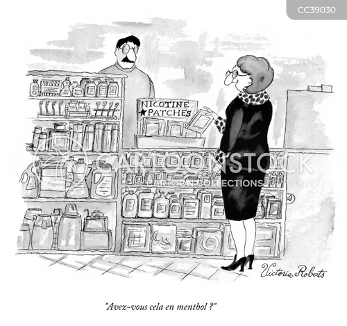 Dessins humoristique et caricaturés avec Nicotine Patch