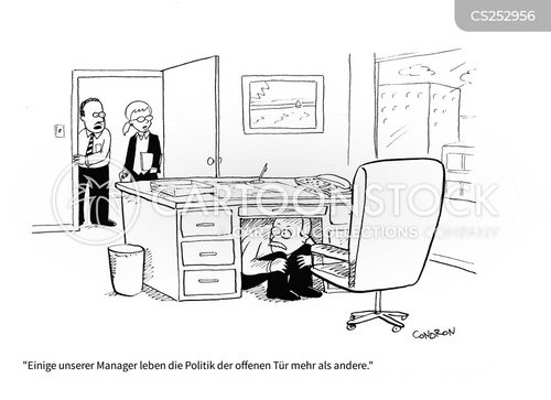 Cartoons und Karikaturen mit Offene Tür Politik