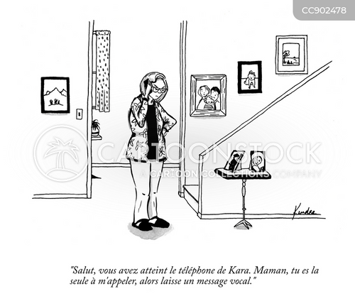 Dessins humoristique et caricaturés avec Habitudes Téléphoniques