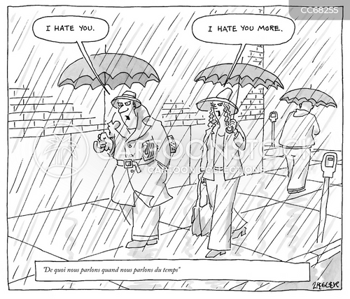 Dessins humoristique et caricaturés avec Discussion Sur Le Temps