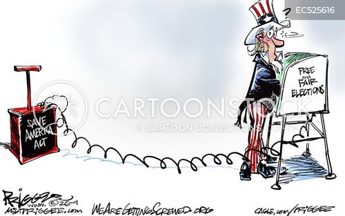 Save America Act Cartoons and Comics - funny pictures from CartoonStock