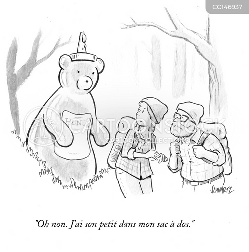 Dessins humoristique et caricaturés avec Randonneur