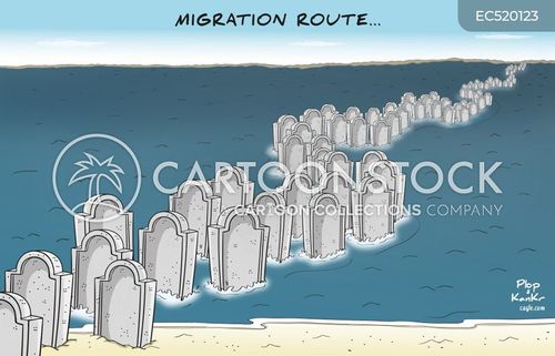 Migration Cartoons and Comics - funny pictures from CartoonStock
