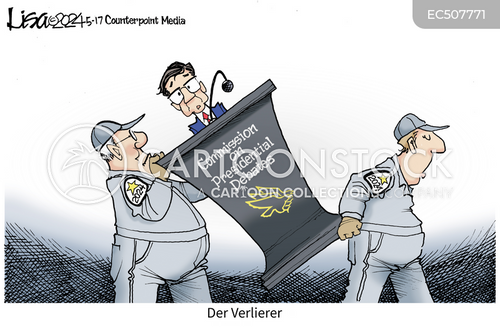 Cartoons und Karikaturen mit Verlierer