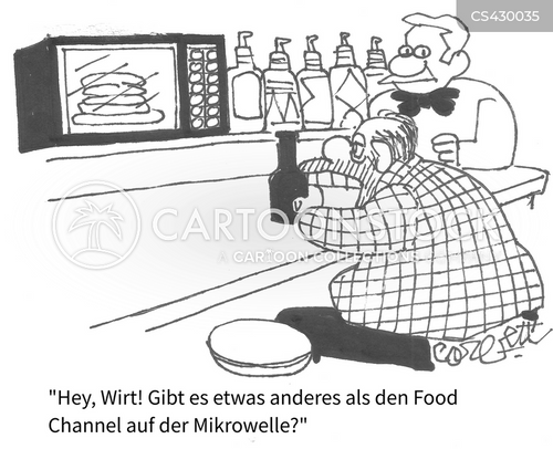 Cartoons und Karikaturen mit Barkeep