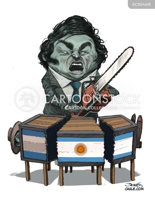 Javier Milei Cartoons and Comics - funny pictures from CartoonStock