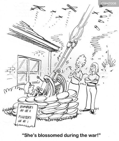 Anti-aircraft Gun Cartoons and Comics - funny pictures from CartoonStock