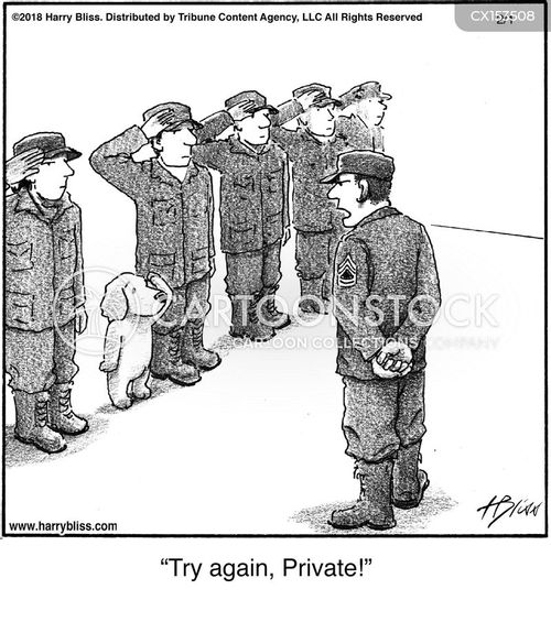 Military Obedience Cartoons and Comics - funny pictures from CartoonStock