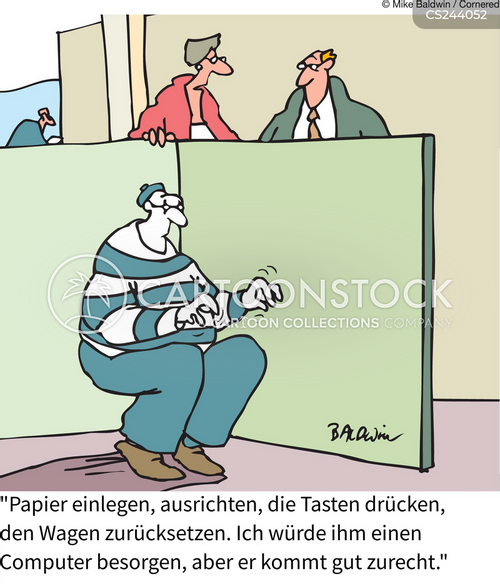 Cartoons und Karikaturen mit Return-taste
