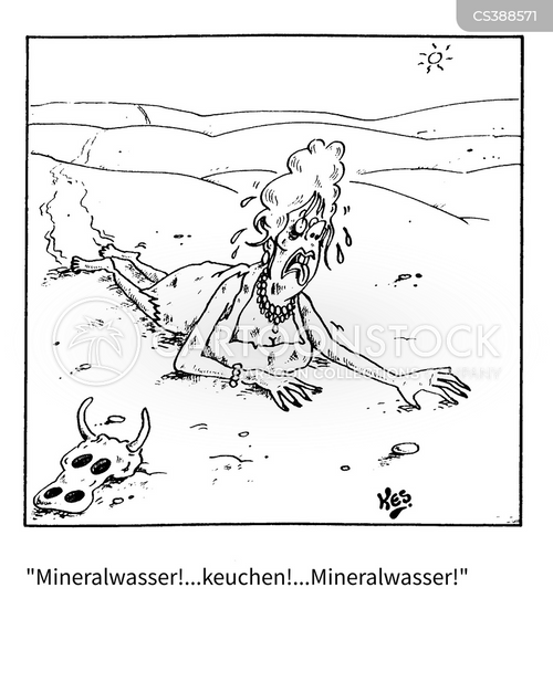 Cartoons und Karikaturen mit Perrier-wasser