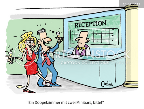 Cartoons und Karikaturen mit Hotel Refrigerators