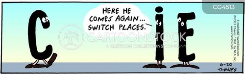 Spelling Exceptions Cartoons and Comics - funny pictures from CartoonStock
