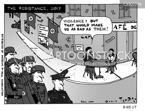 Antifa Cartoons and Comics - funny pictures from CartoonStock