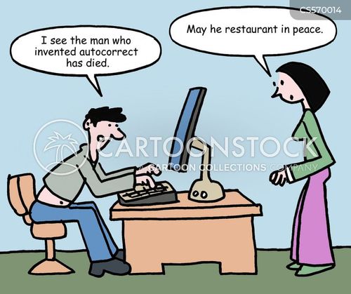 Autocorrect Cartoons and Comics - funny pictures from CartoonStock